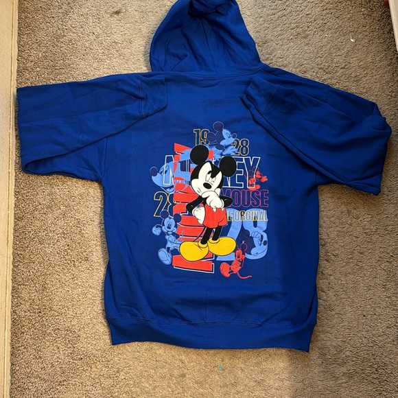 Disney | Jackets & Coats | Original Disney Zip Up Hoodie Royal Blue ...